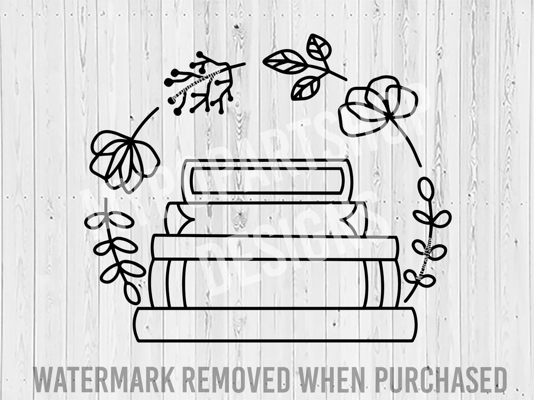 Book Svg Stacked Books Svg Reader Svgs Reading SVG Book - Etsy