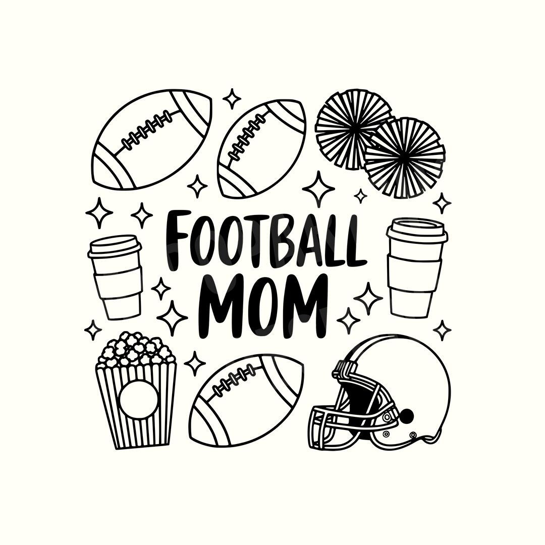 Football Mom Png, Football Mom, Football Mom Shirt, Football Mama Png ...