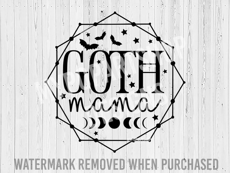 Goth Mom Svg Goth Mama Spooky Mom Spooky Mama Svg Gothic - Etsy