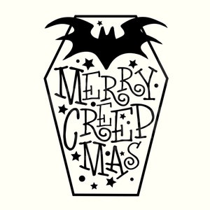 Merry Creepmas Svg, Merry Creepmas Png, Creepy Christmas Svg, Spooky ...