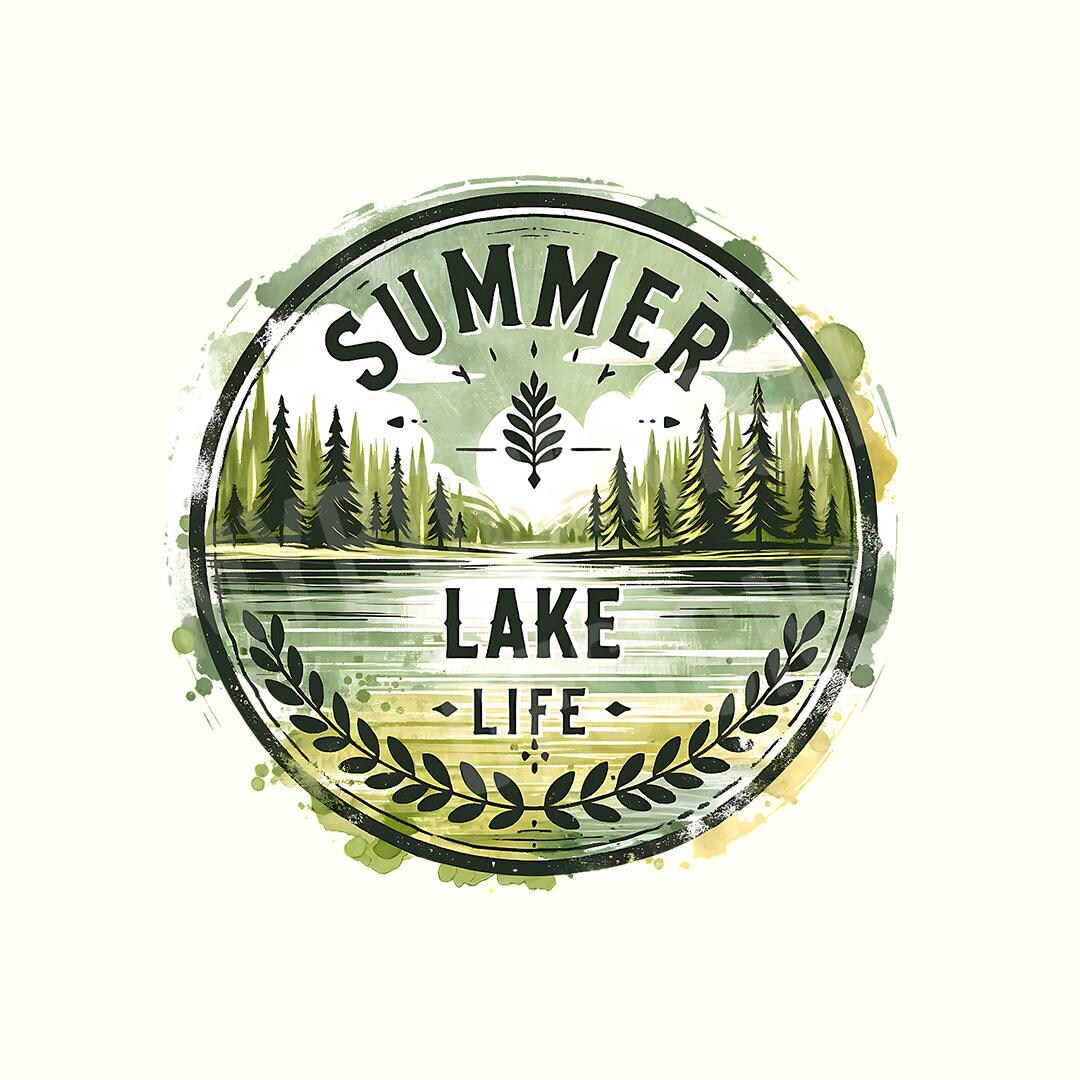 Summer Lake Life Retro Png Design, Spring Outdoors Sublimation Digital ...