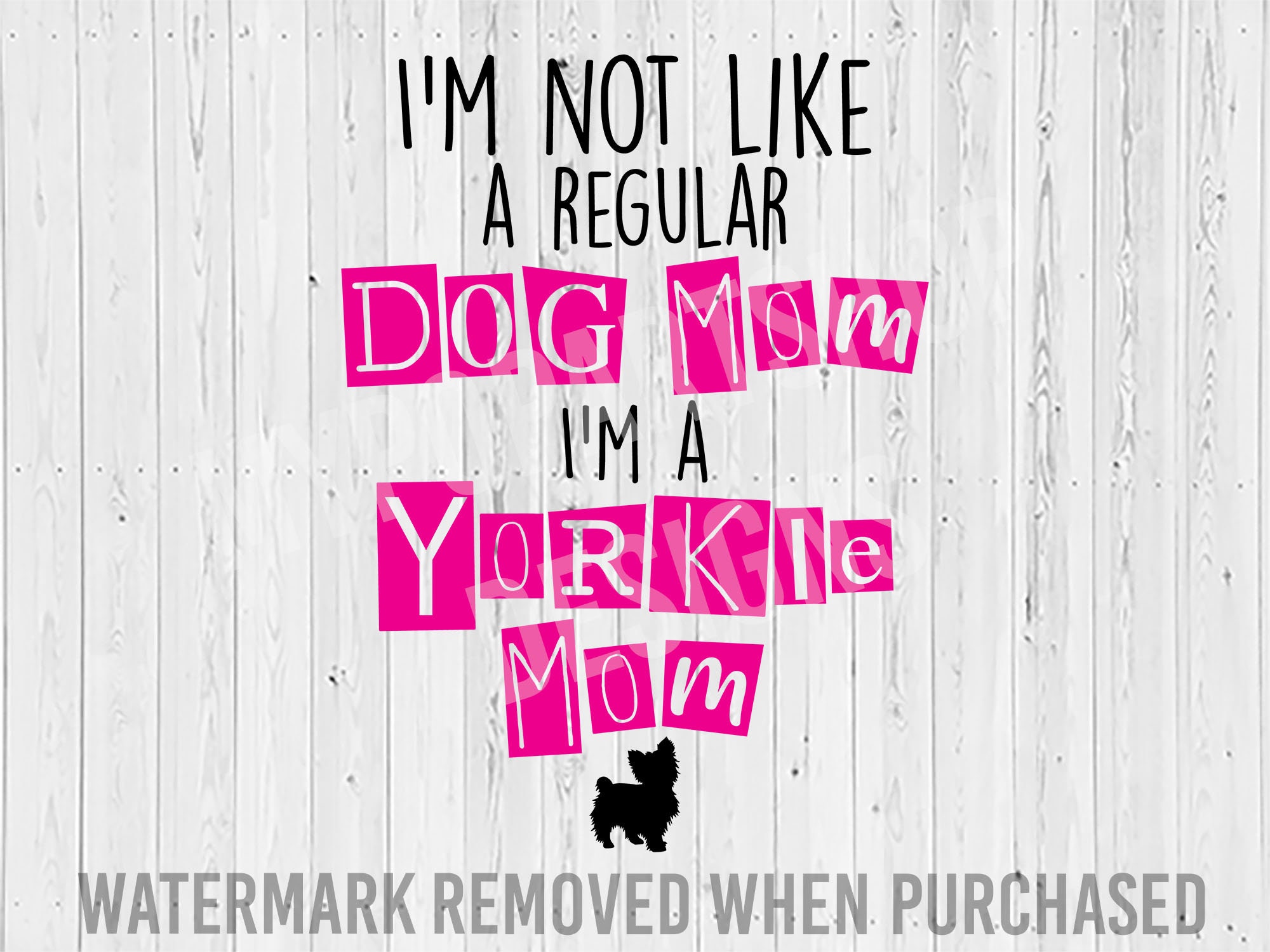 Yorkie Mom SVG Cut File Yorkie SVG Yorkshire Terrier SVG | Etsy