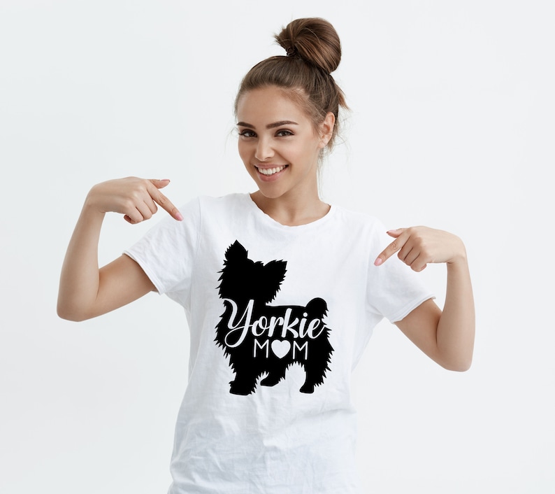 Yorkie Mom SVG Cut File Yorkie SVG Yorkshire Terrier SVG | Etsy