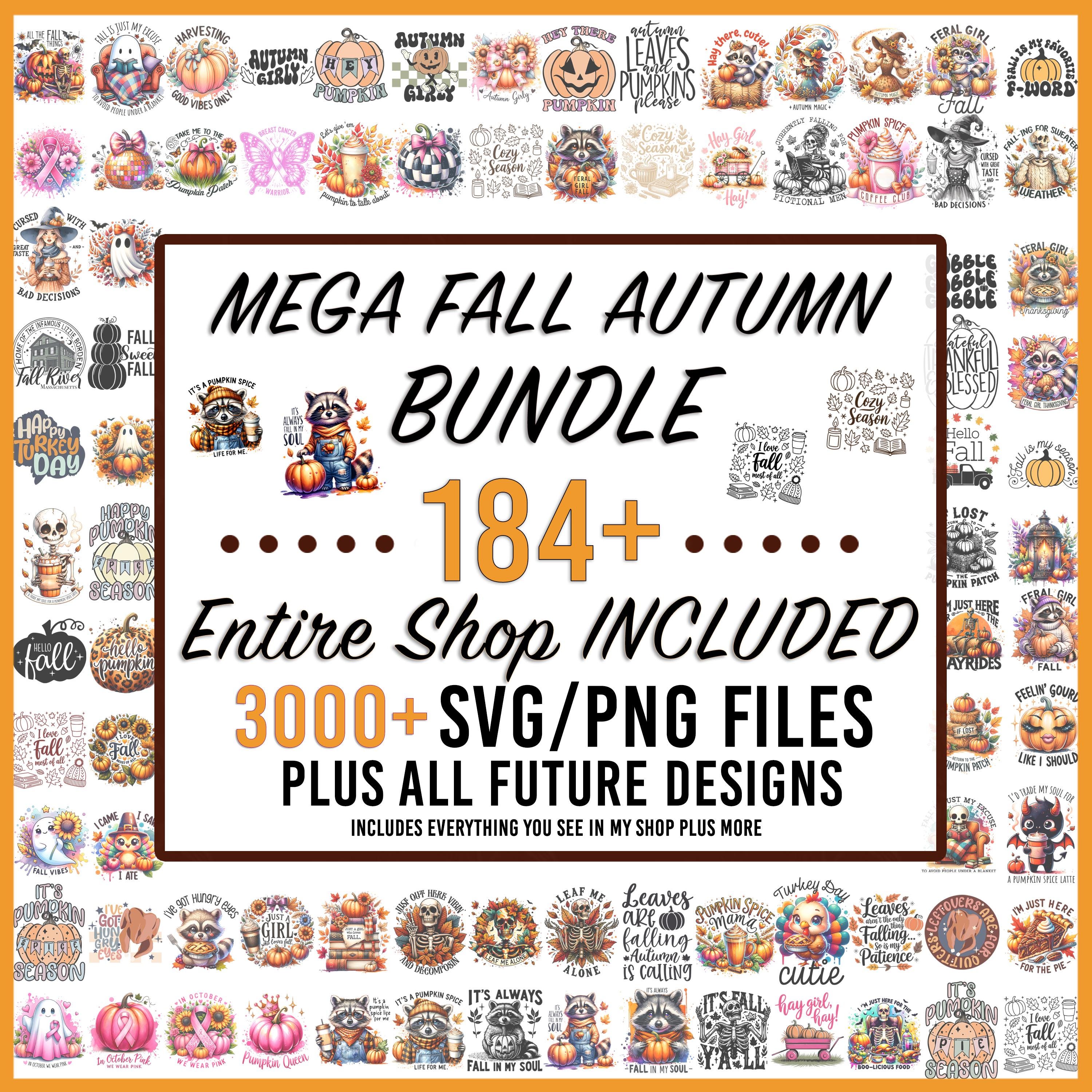 184+ Fall Bundle Png, 3,000+ Entire Shop Bundle, Autumn Bundle Png ...