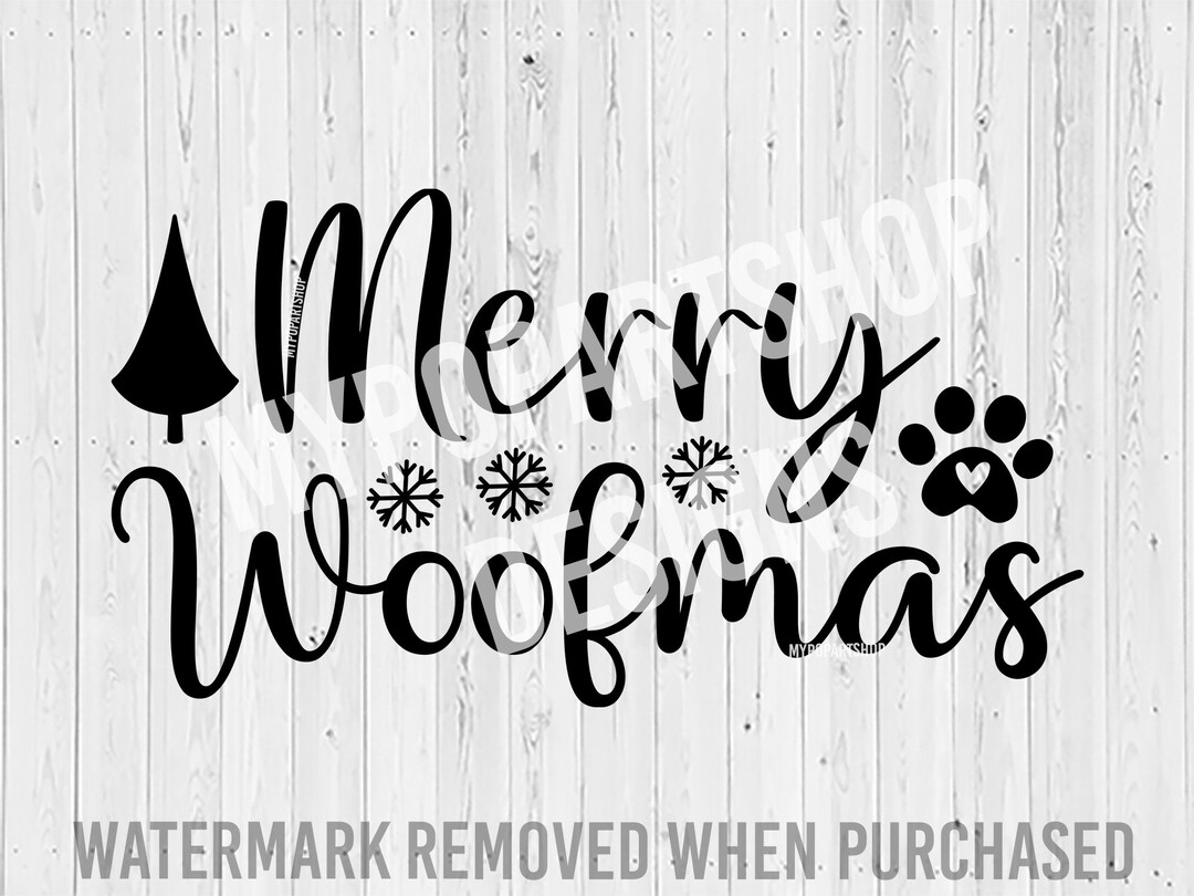 Merry Woofmas Woofmas Png Dog Christmas Svg Dog Christmas - Etsy