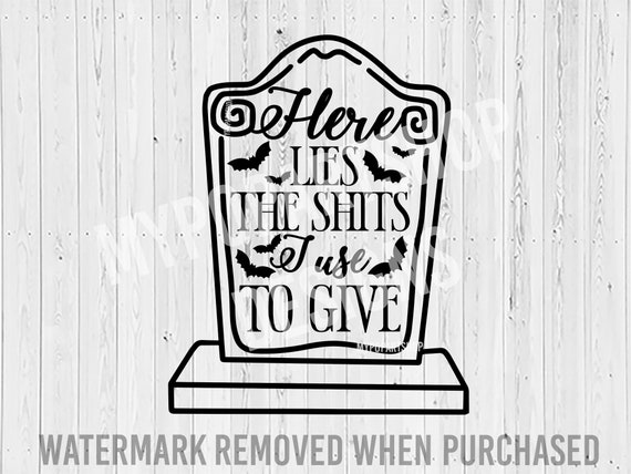 I Don't Give A Shit Horror Svg Goth Svgs Spooky Svg | Etsy