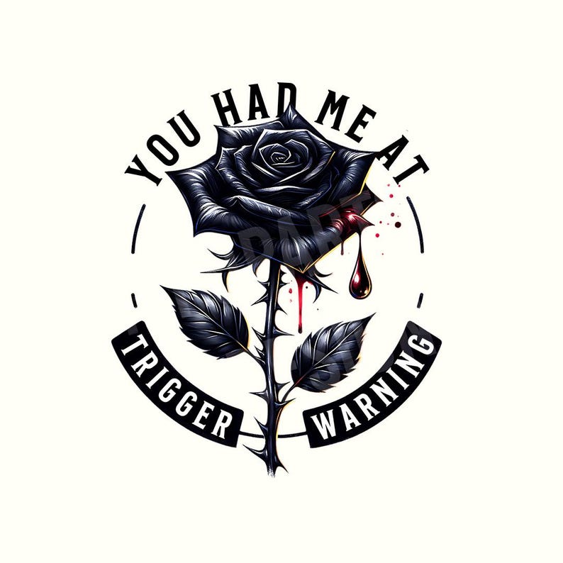 You Had Me at Trigger Warning Png, Bad Book Club Digital Design ...