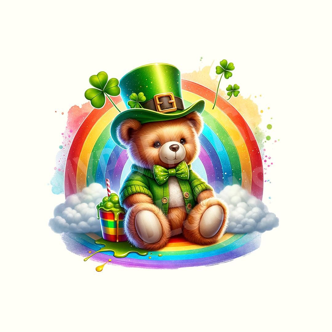 Bear Png, St Patricks Day Png, St Patrick Png, Digital Download - Etsy
