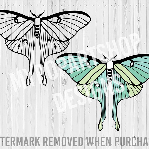 Gothic Moth Svg - Etsy