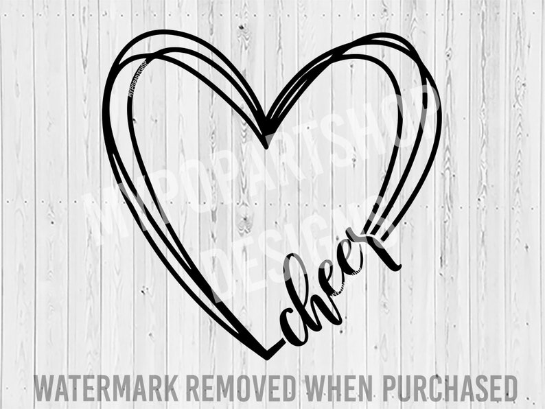 Cheer Heart Svg Cheer Svg Cheer Png Cheerleading Svg - Etsy