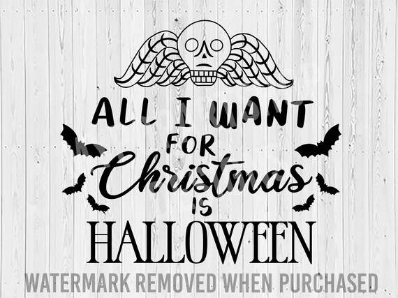 Halloween Christmas SVG Cut File Christmas SVG Spooky | Etsy