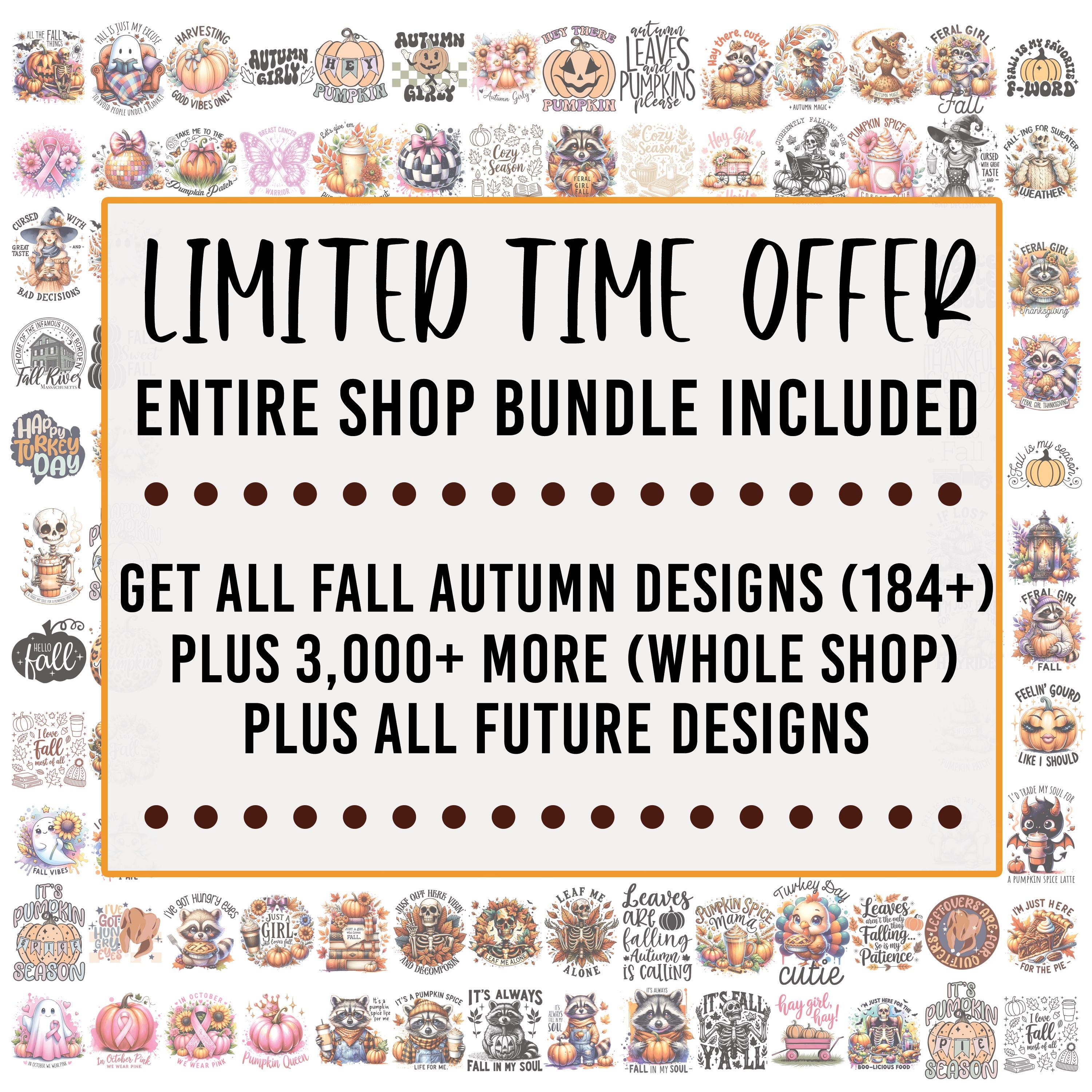 184+ Fall Bundle Png, 3,000+ Entire Shop Bundle, Autumn Bundle Png ...