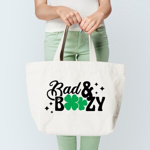 Bad and Boozy, Funny St Patricks Svg, Funny St Patricks Day Svg, Trendy ...