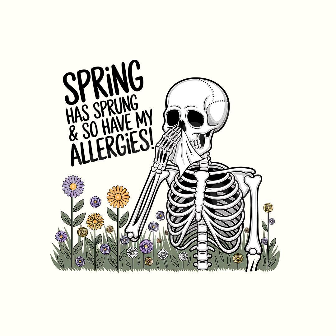Spring Png, Spring Clipart, Skeleton, Skeleton Shirt, Funny Png, Funny ...