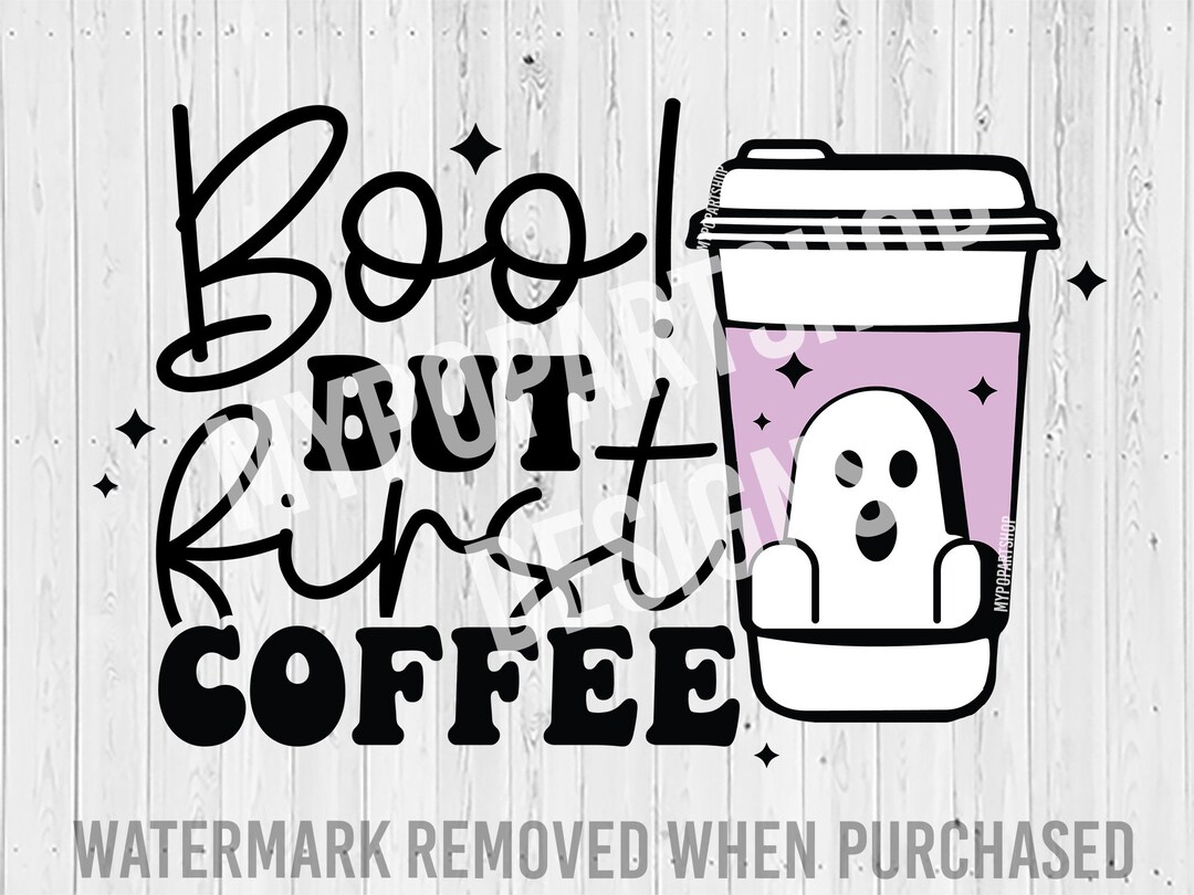 Ghost Coffee Svg Spooky Coffee Svghalloween Coffee Svgghost - Etsy