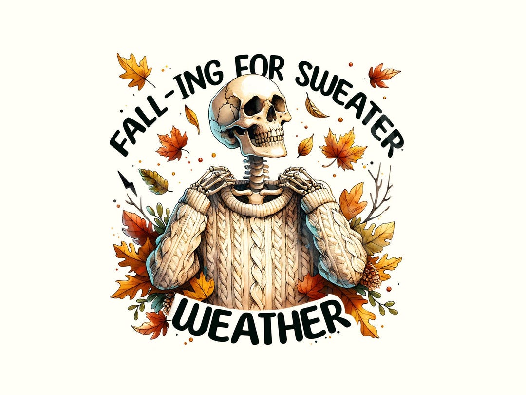 Skeleton Fall Png, Fall Skull Png, Trendy Fall Png, Popular Fall Png ...