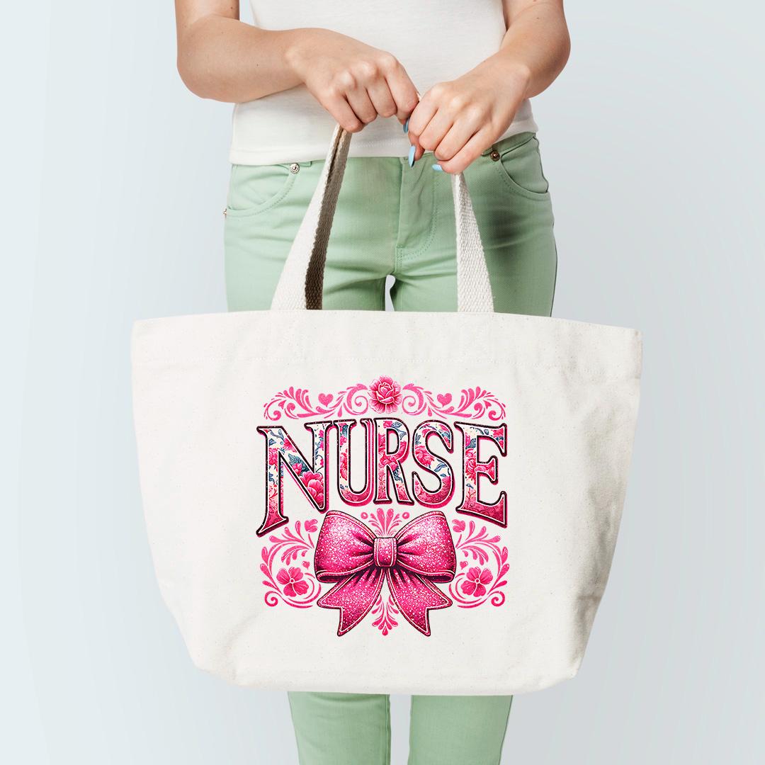 Pink Floral Nurse Varsity Png, Nursing Toile Coquette Bow Clip Art ...