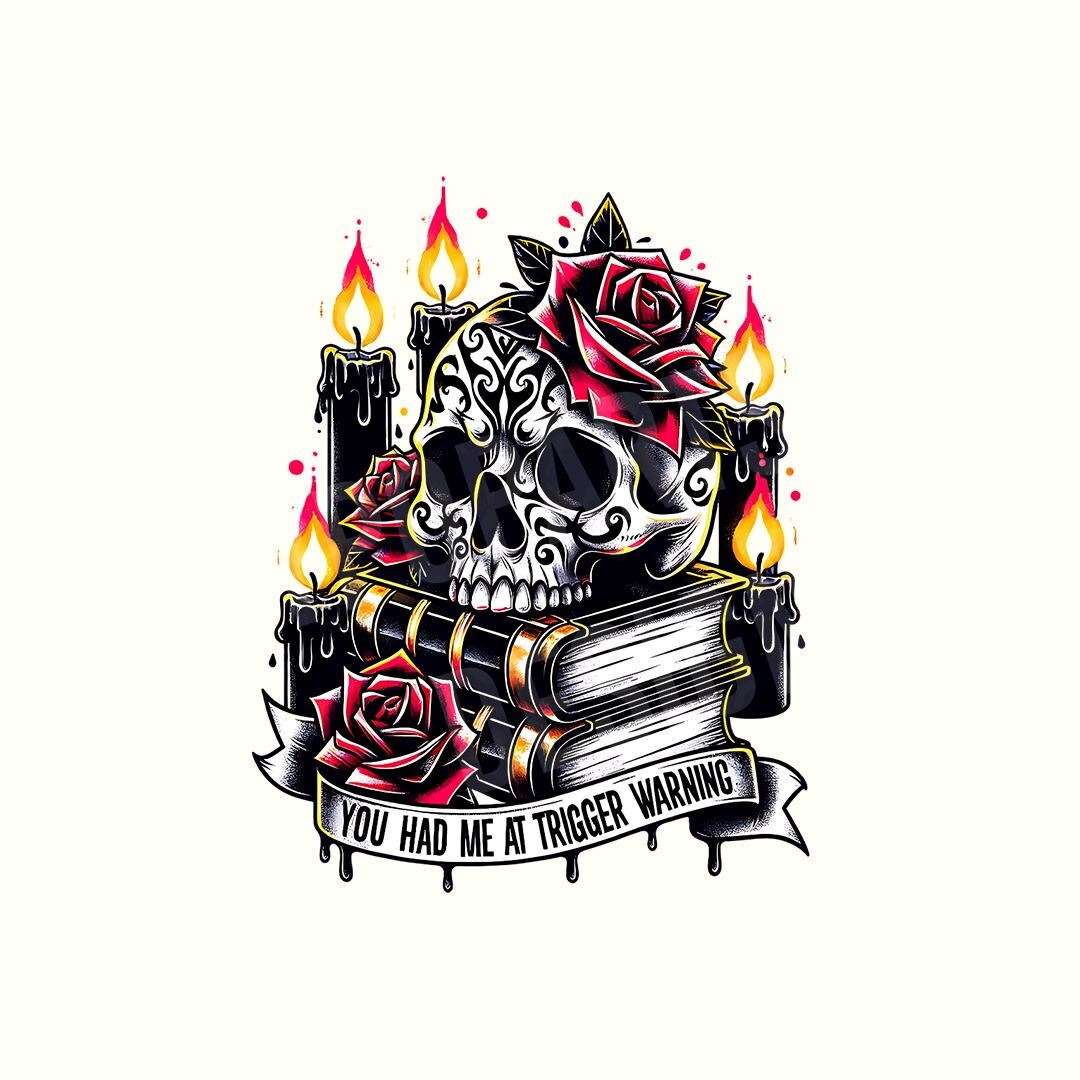 You Had Me at Trigger Warning Png, Bad Book Club Digital Design ...