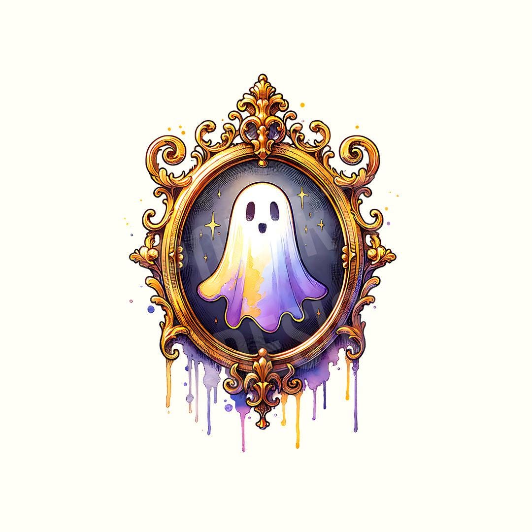 Ghost in Frame Clipart Png, Ghost Png, Ghost Shirt, Halloween Png ...