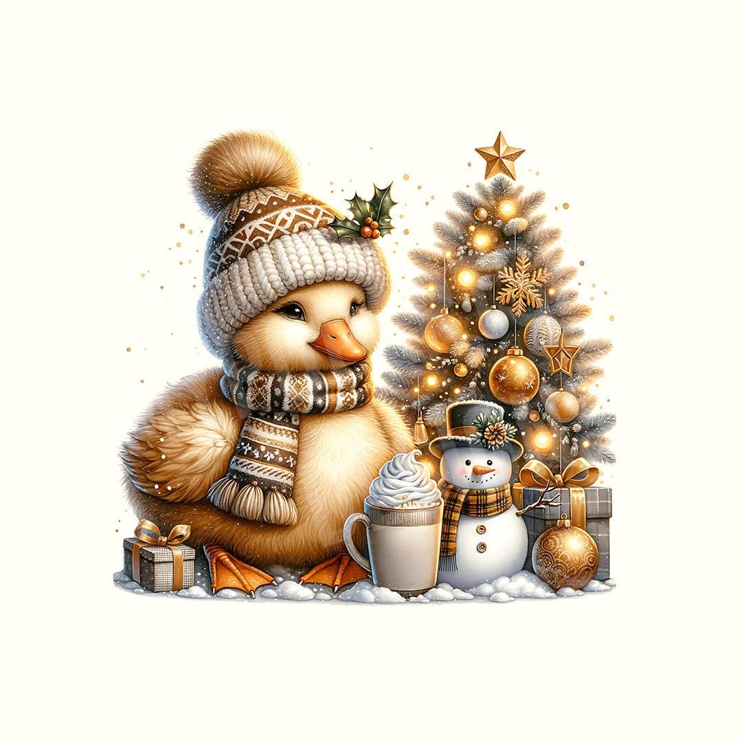 Christmas Duck Clipart, Christmas Png, Duck Png, Christmas Clipart ...