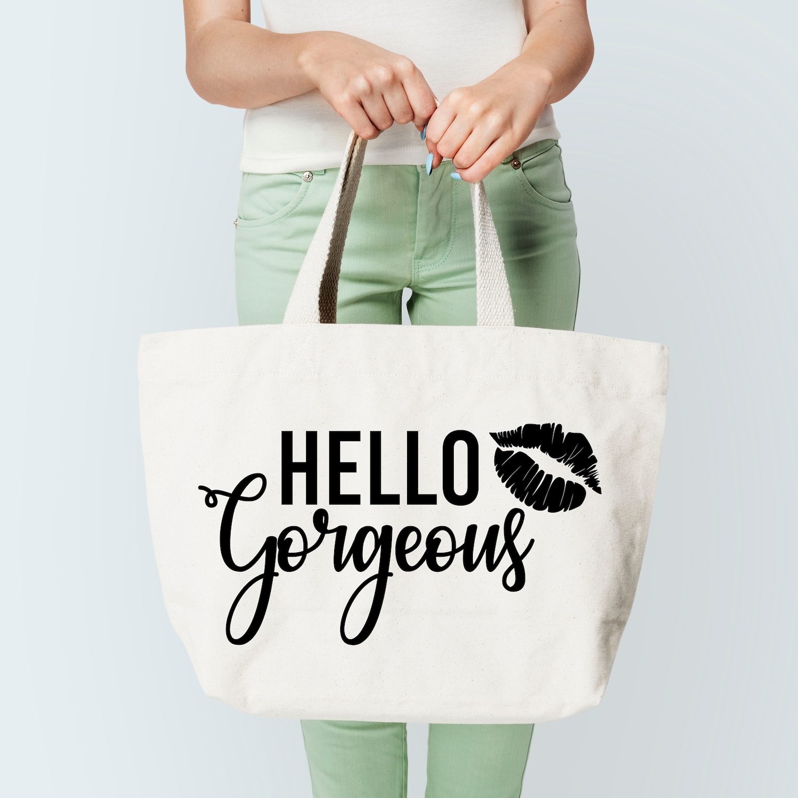 Hello Gorgeous SVG Cut File Instant Download Lips SVG | Etsy