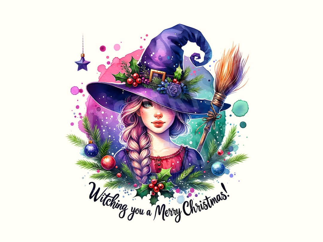 Witch Christmas, Witchy Christmas, Halloween Christmas Png,christmas ...