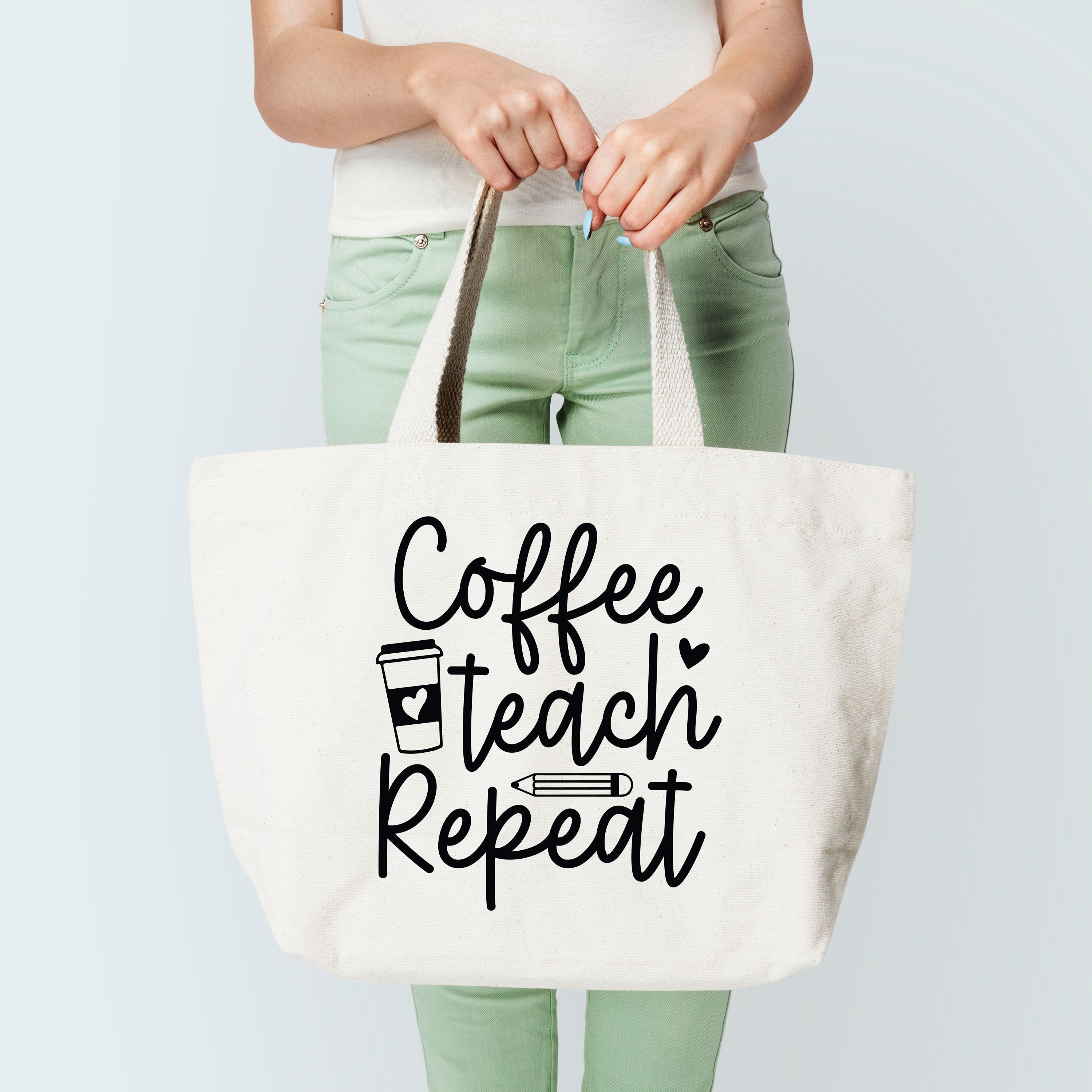 Coffee Teach Repeat Svg Coffee Teacher Svg Teacher Svg - Etsy