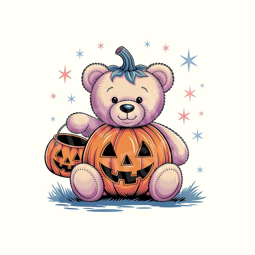Halloween Bear Clipart, Bear Png, Halloween Png, Digital Download, Bear ...