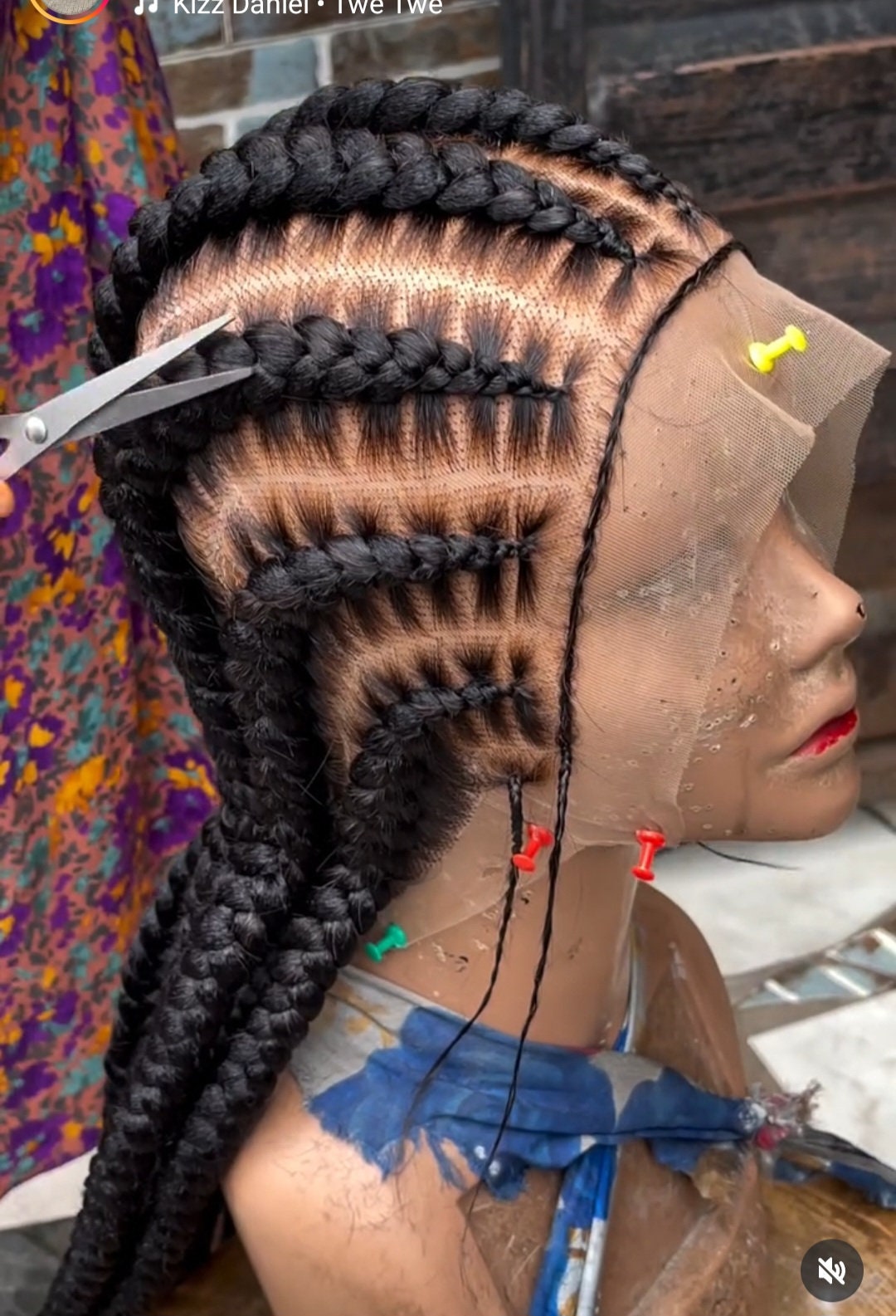 All Back Stitch Braided Wigs - Etsy