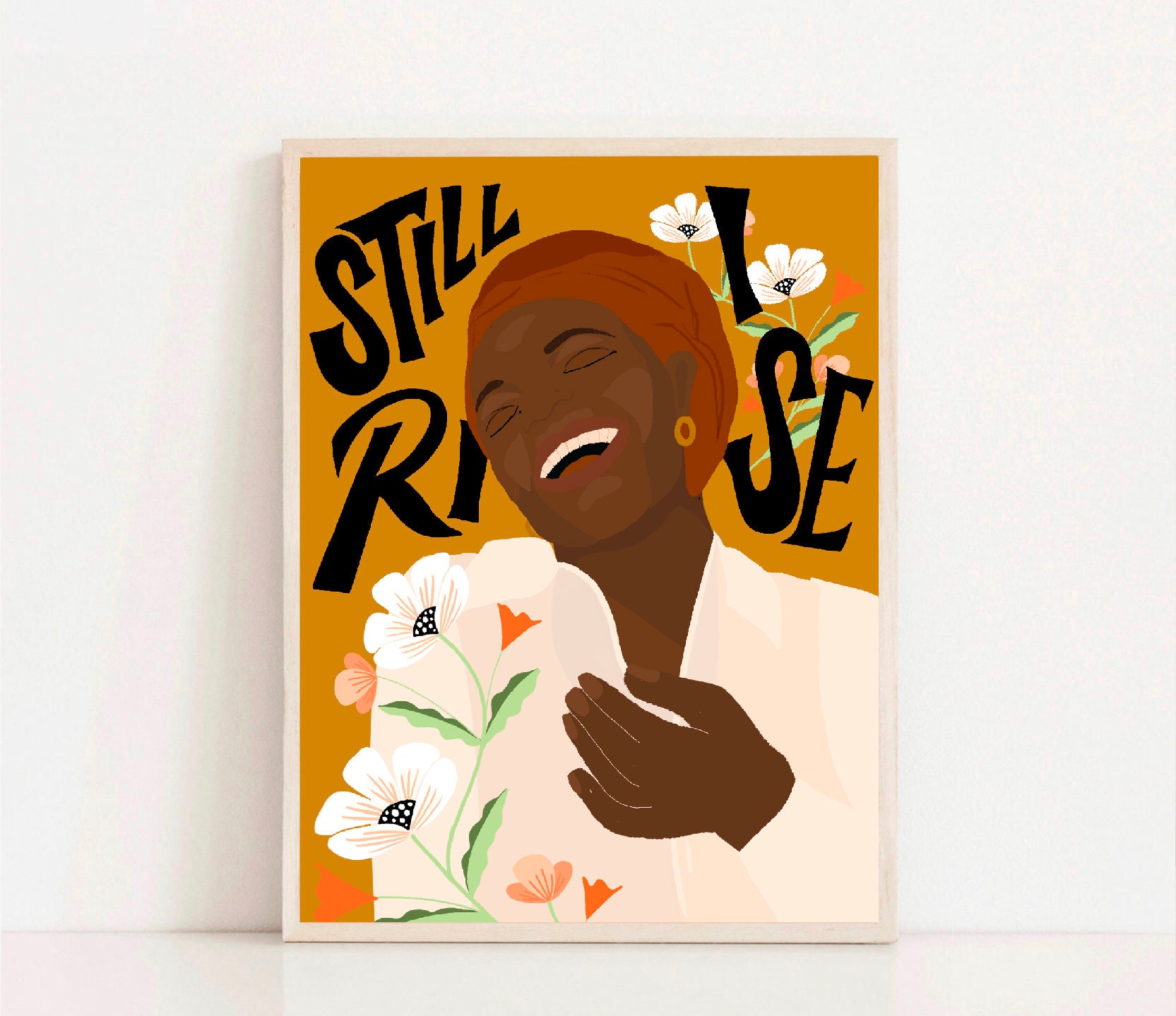 Still I Rise Maya Angelou Digital Print | Maya Angelou Print | Still I ...
