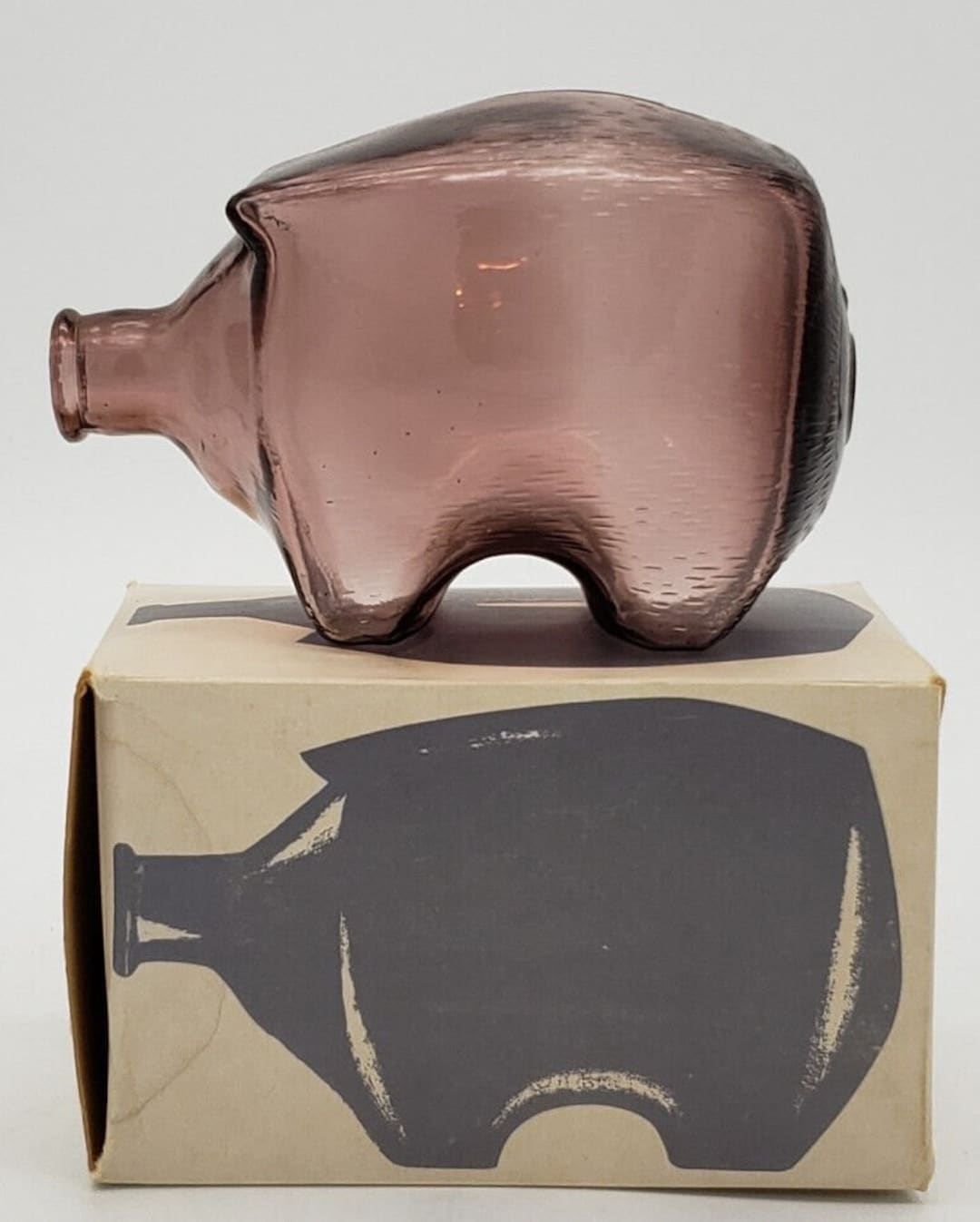 Riihimaen Lasi Oy Riihimaki Finland Piggy Bank Violet - Etsy