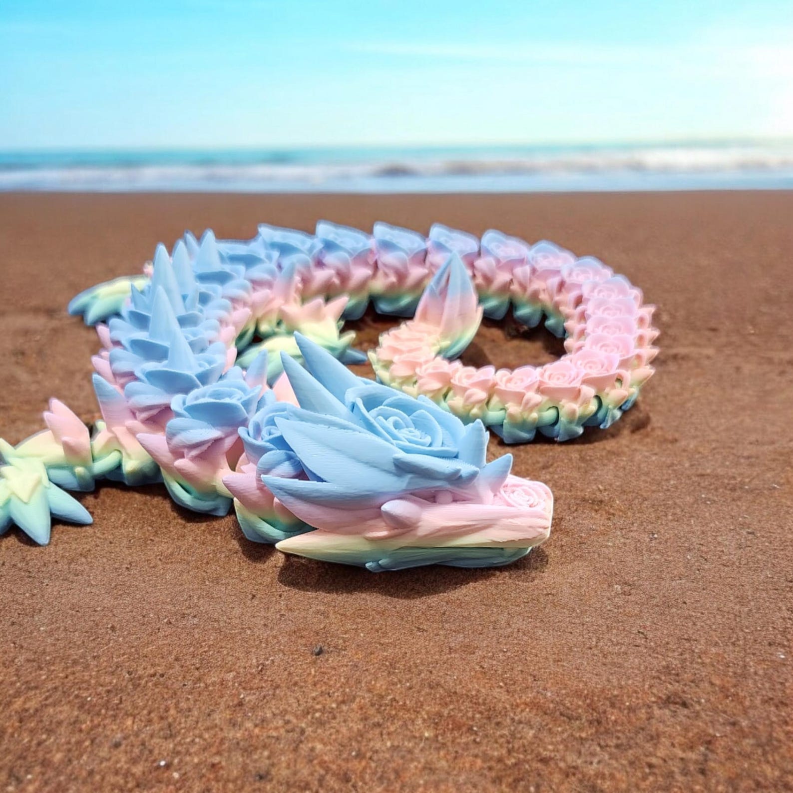 Adorable 3d-printed Rose Dragon - Etsy