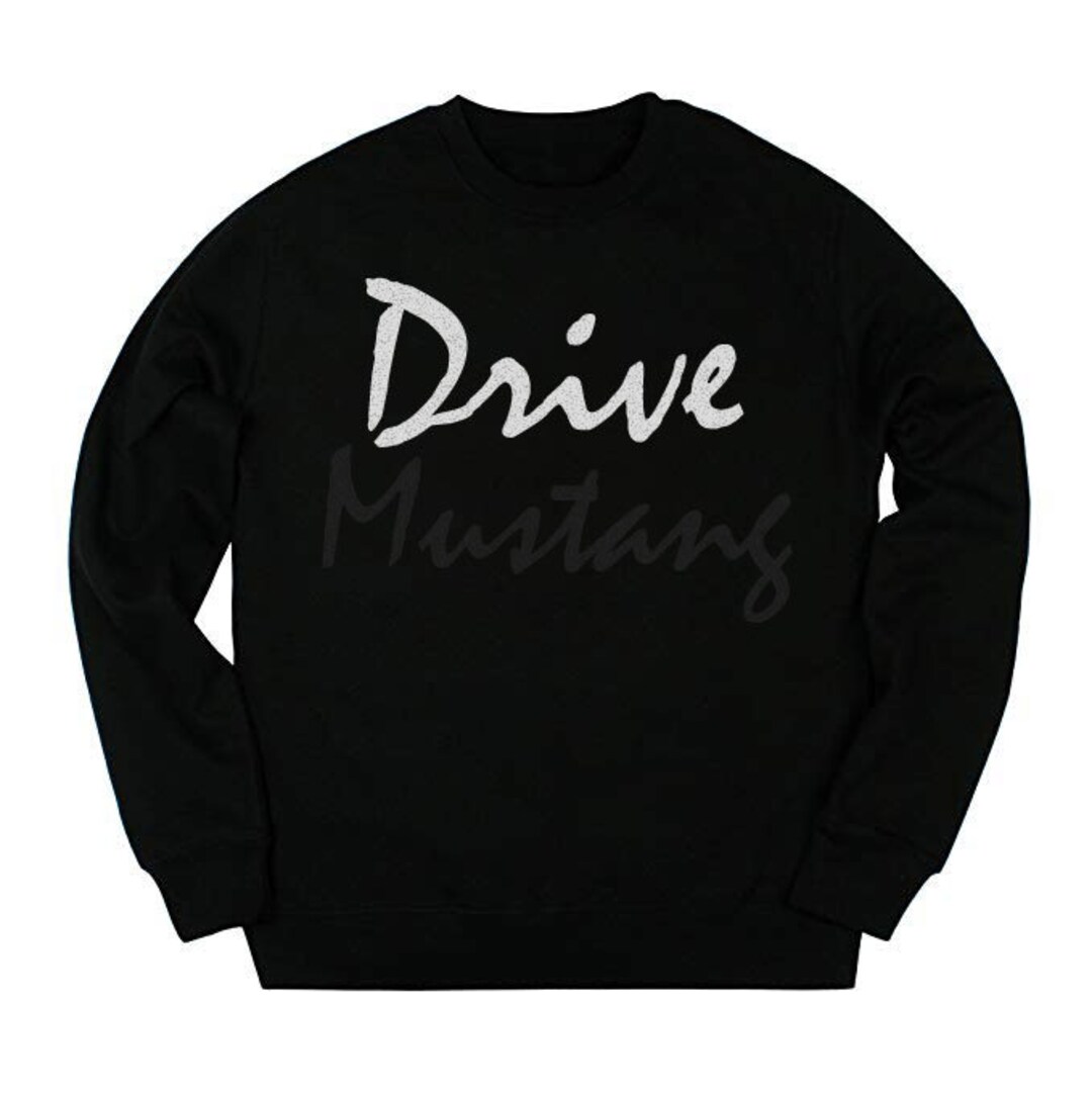 Black "drive Mustang" Sweater - Etsy