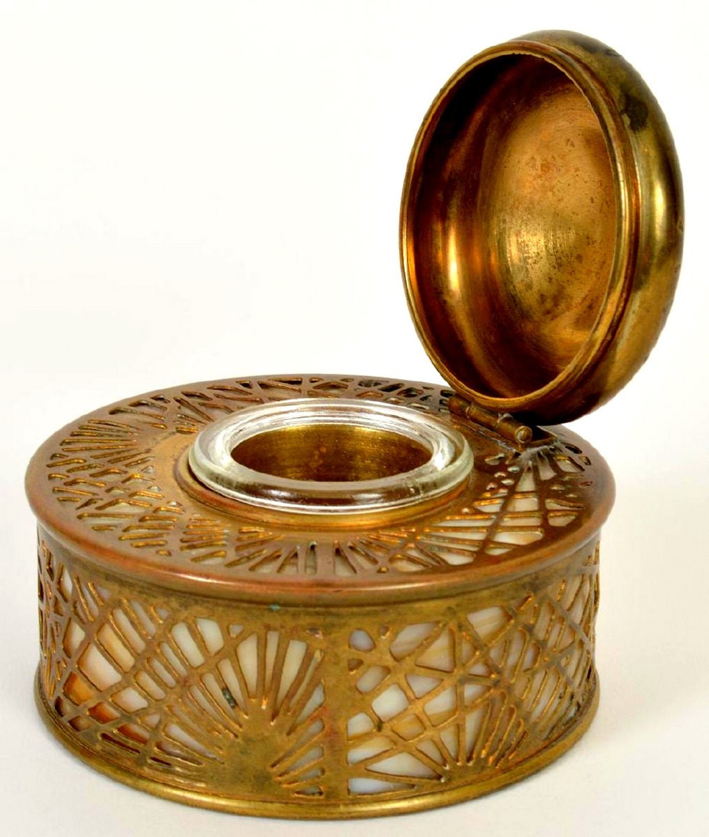 Pine Needle Inkwell by Tiffany Studios - Etsy