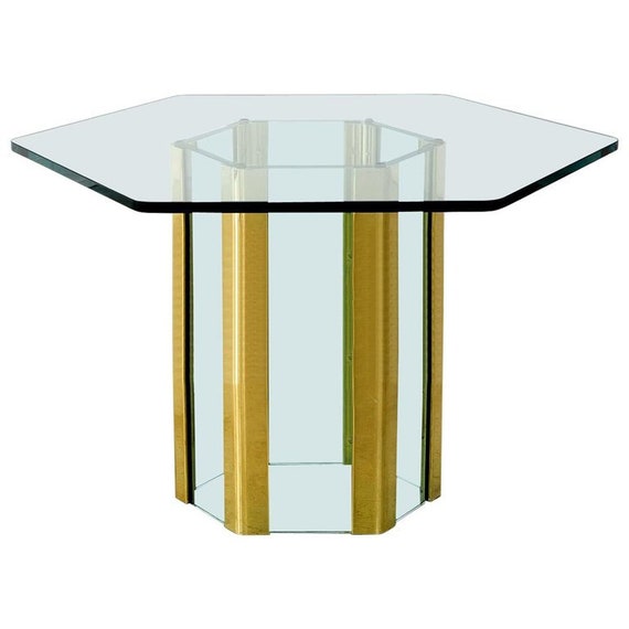 Hexagonal Dining Table by Leon Rosen for Pace Etsy
