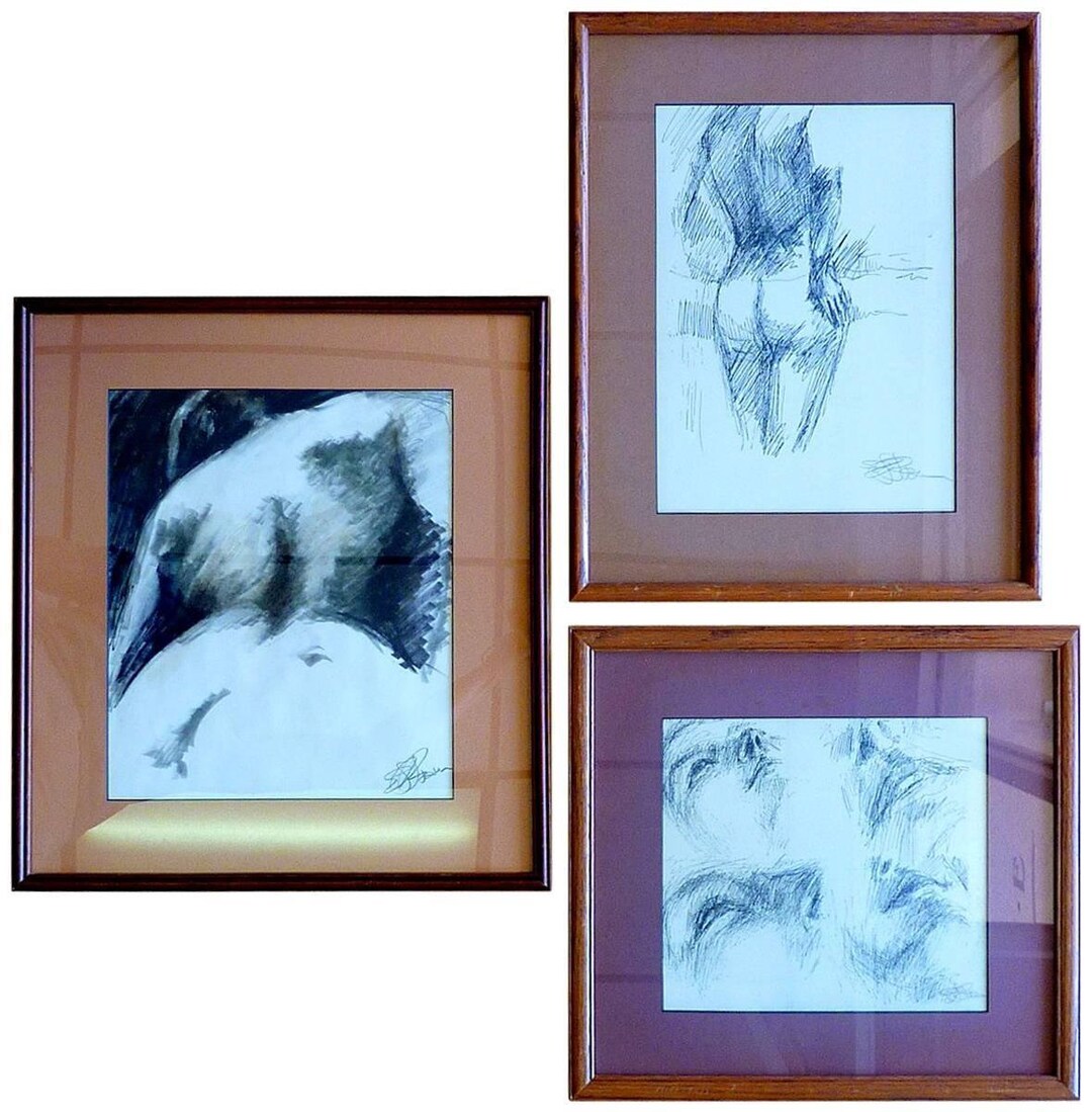Three Original Sketches by Ed Rosen - Etsy