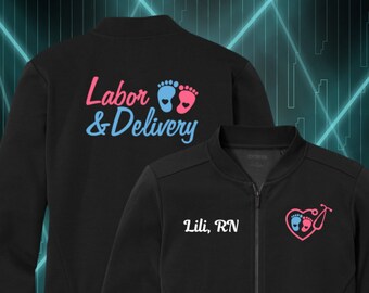 Labor and Delivery Nurse Jacket | Etsy