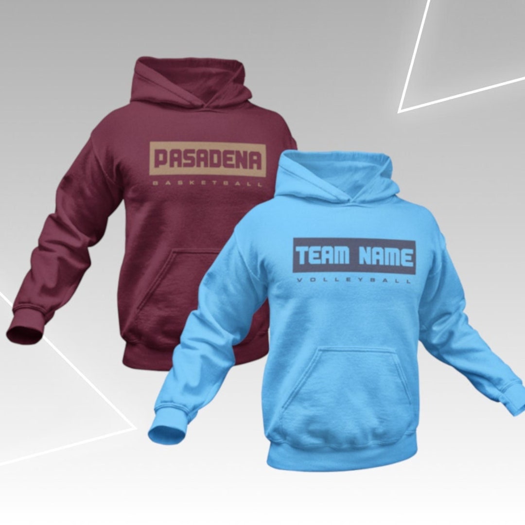 Personalized Hoodie for School Athletes & Fans - Custom Unisex Sports ...