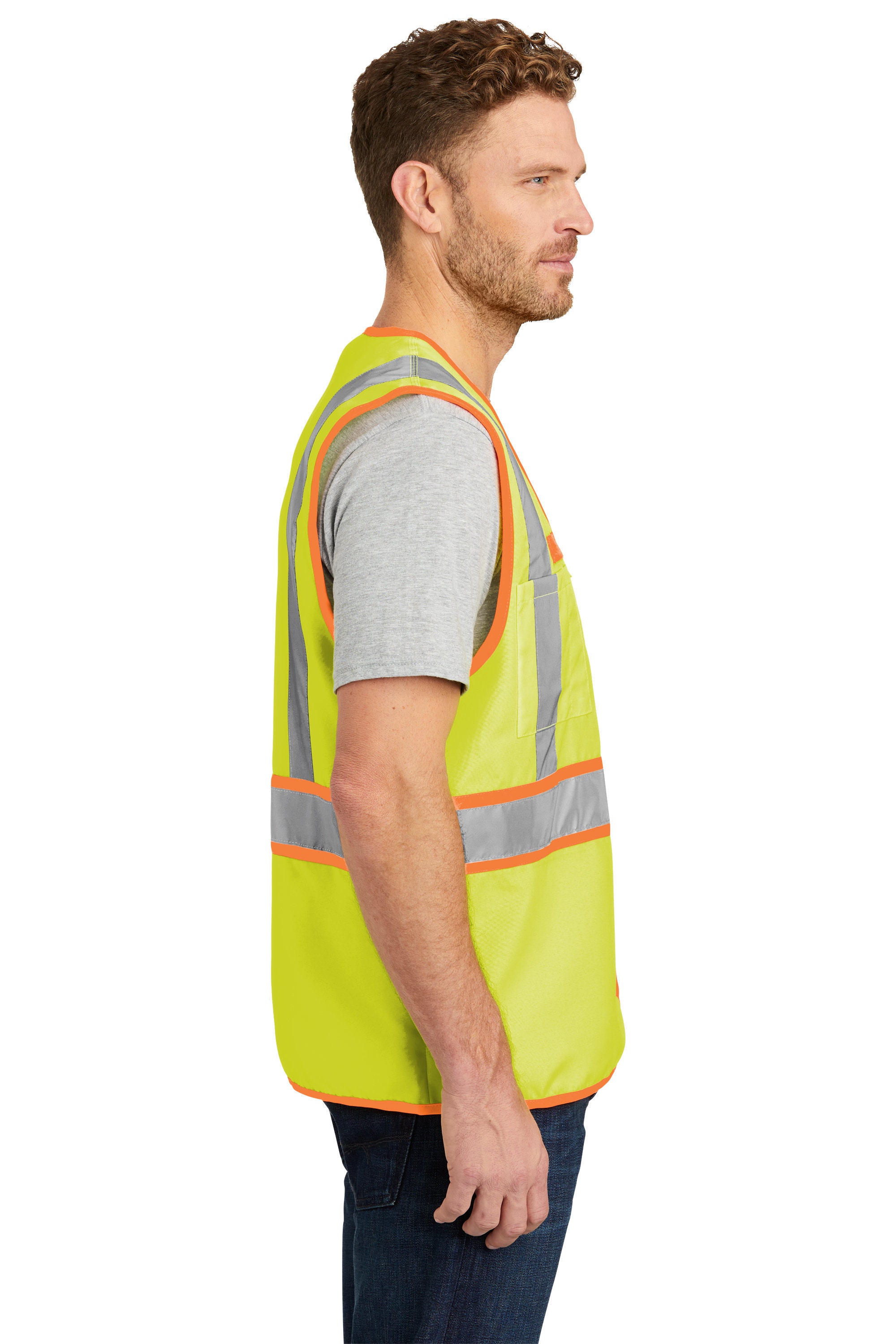 Customized Hi Vis Safety Vest, High Visibility ANSI 107 Class 2 ...
