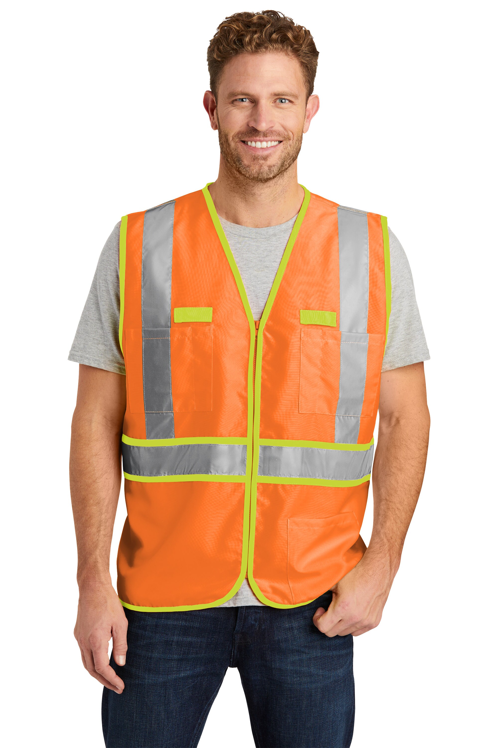 Customized Hi Vis Safety Vest, High Visibility ANSI 107 Class 2 ...