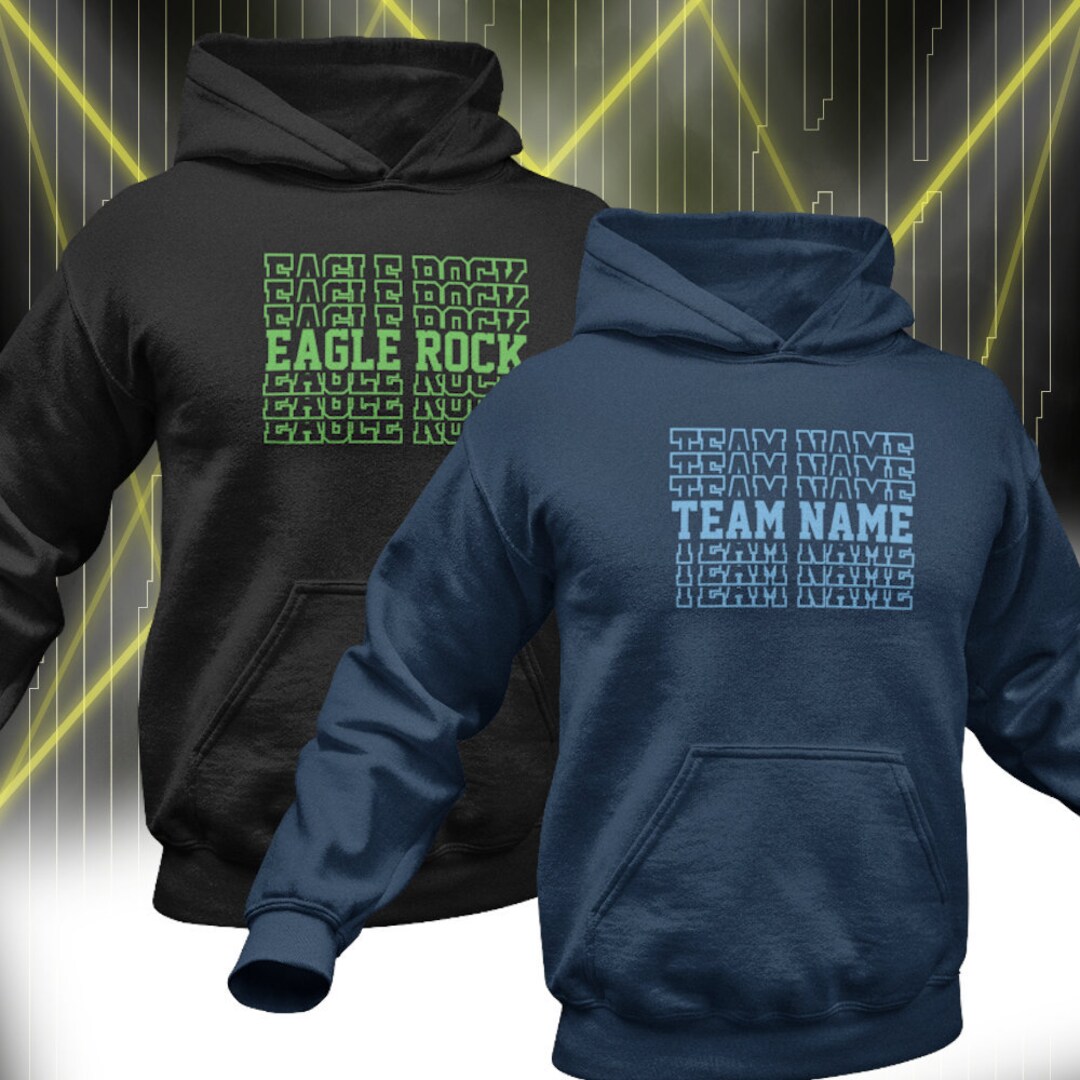 Personalized Sports Team Hoodie, Custom Apparel, Great for Supporting ...