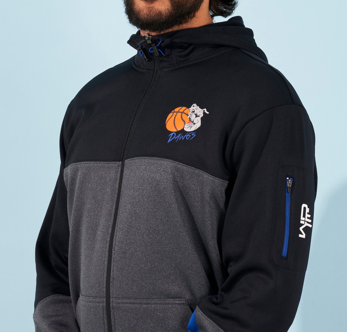 Custom Coaches Jacket for Men Full Zip Hoodie Black | Etsy