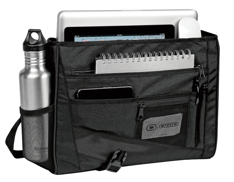 Custom Embroidered Messenger Bag, Personalized Laptop Satchel, Ogio ...