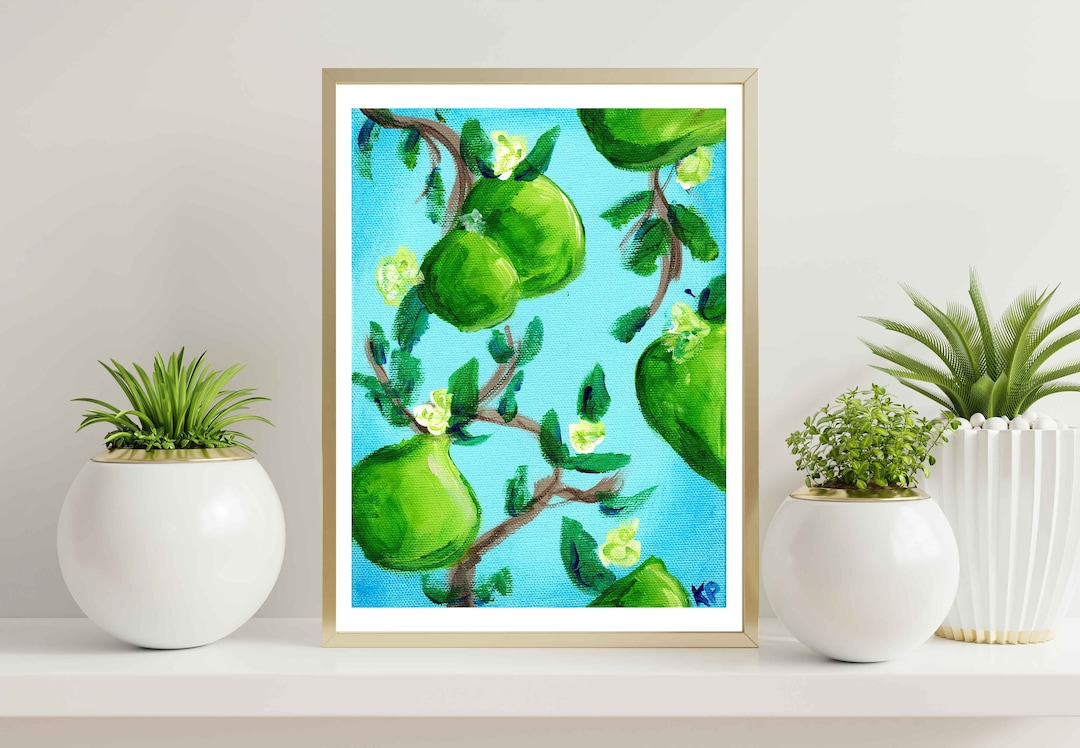 Pear Print, Printable Wall Art, Kitchen Wall Art, Home Decor - Etsy