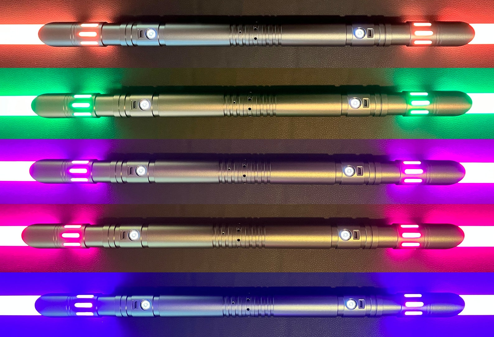 Lightslayer Custom Double Lightsaber Star Wars RGB LED Lightstaff W ...