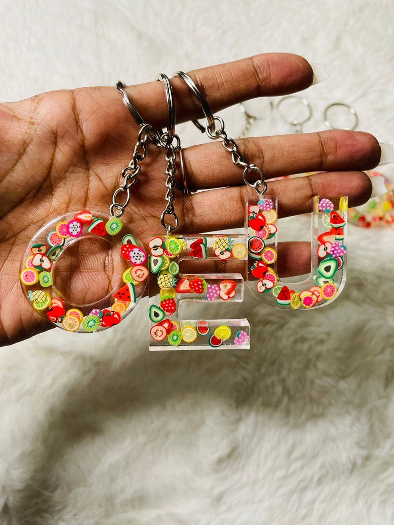 Handmade Letter Keychain | Etsy