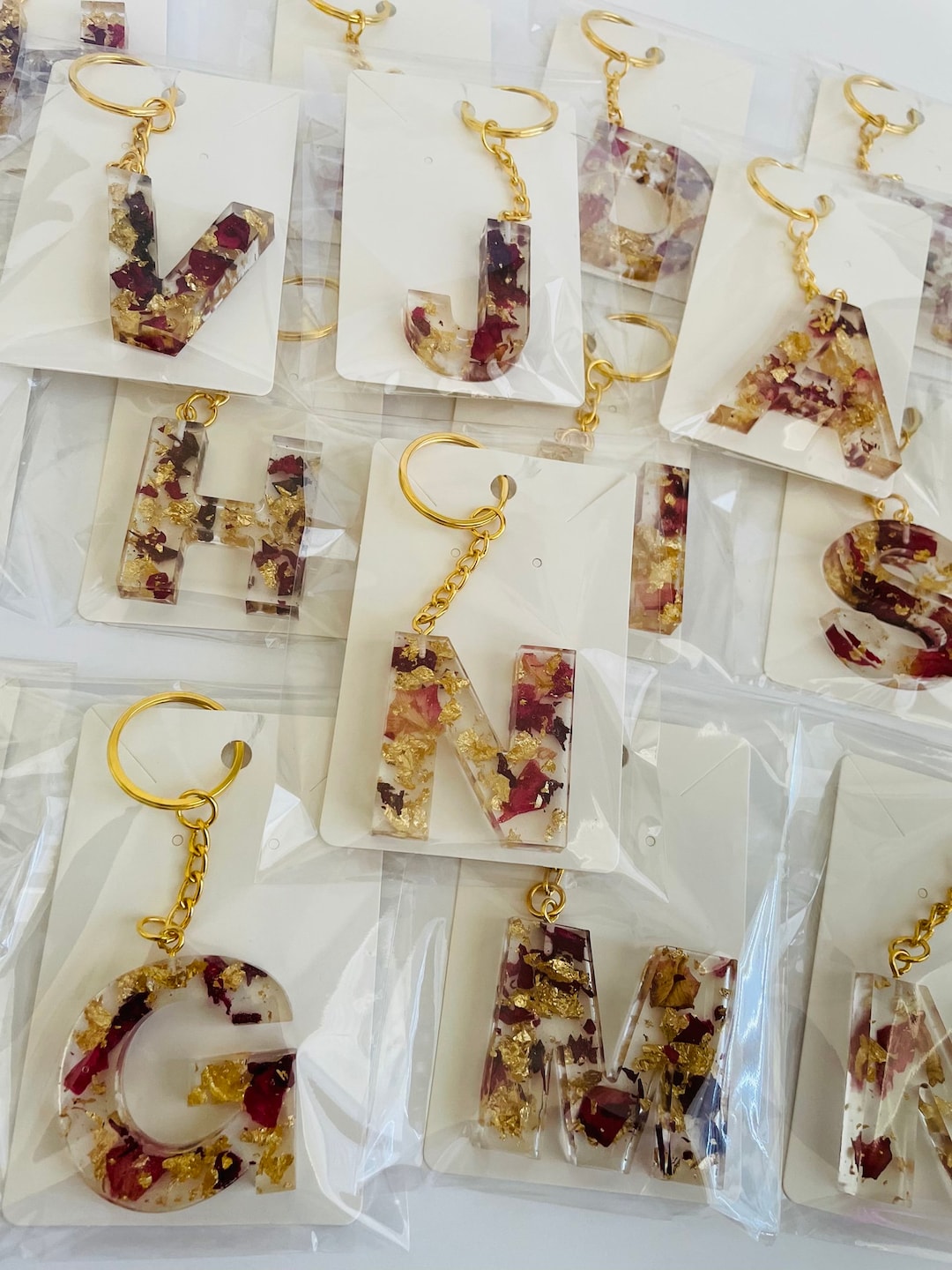 Handmade Letter Keychain - Etsy