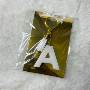 Handmade Letter Keychain | Etsy