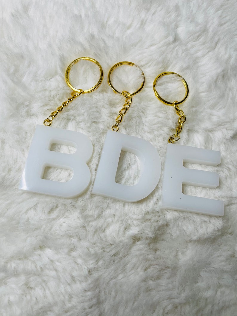 Handmade Letter Keychain | Etsy