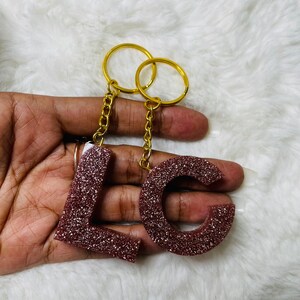 Handmade Letter Keychain - Etsy